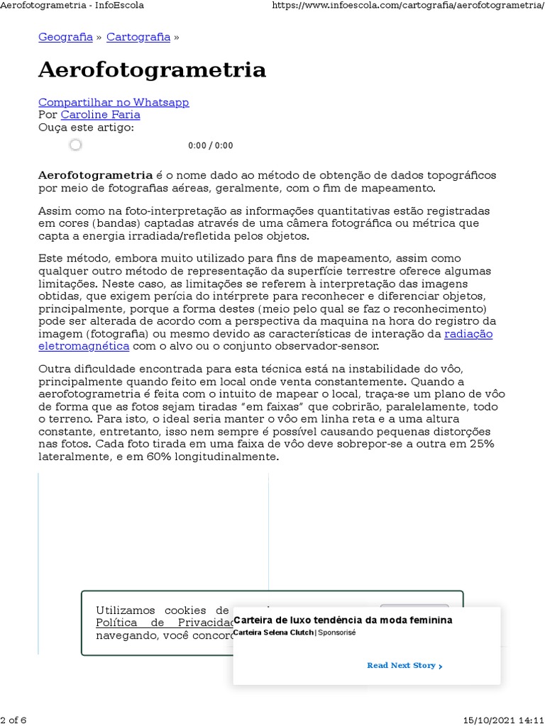 Aerofotogrametria 2 | PDF