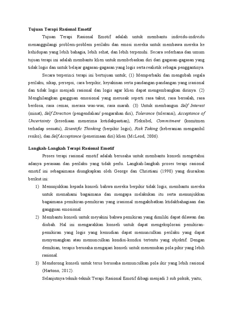 Tujuan & Langkah Langkah Tre | PDF