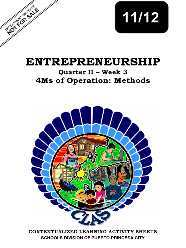 Entrepreneurship: 4Ms of Operation: Methods | PDF | Business Model ...