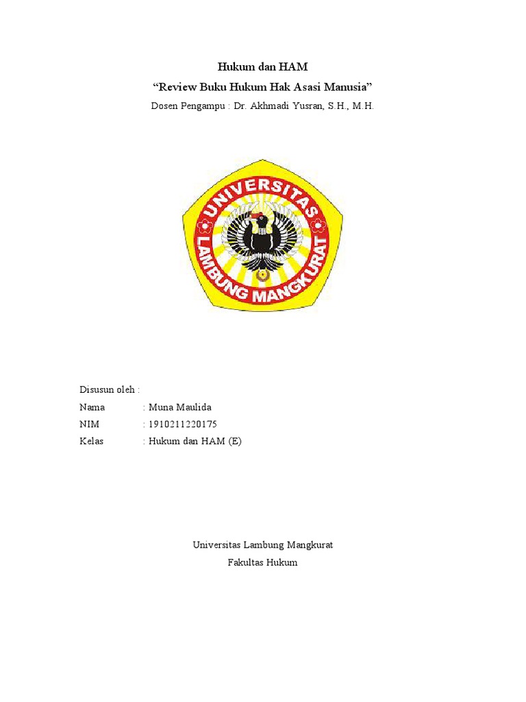 Review Buku Hukum Dan Ham | PDF