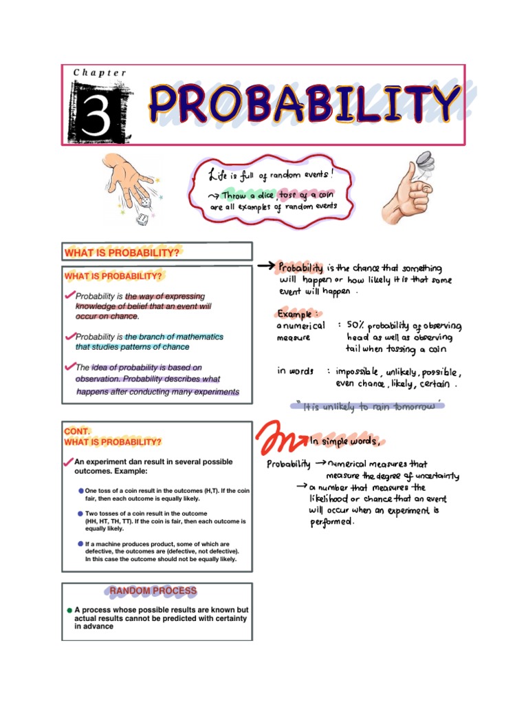 Chapter 3 - Probability | PDF | Probability | Experiment