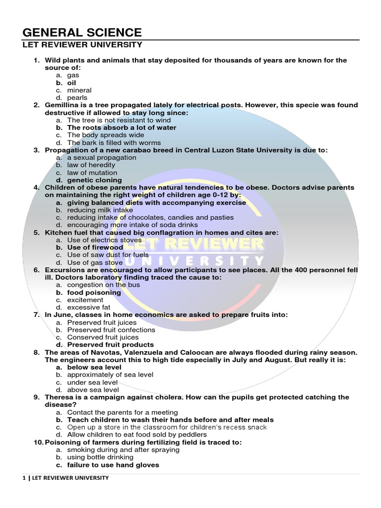 General Science A | PDF | Universe | Reproduction