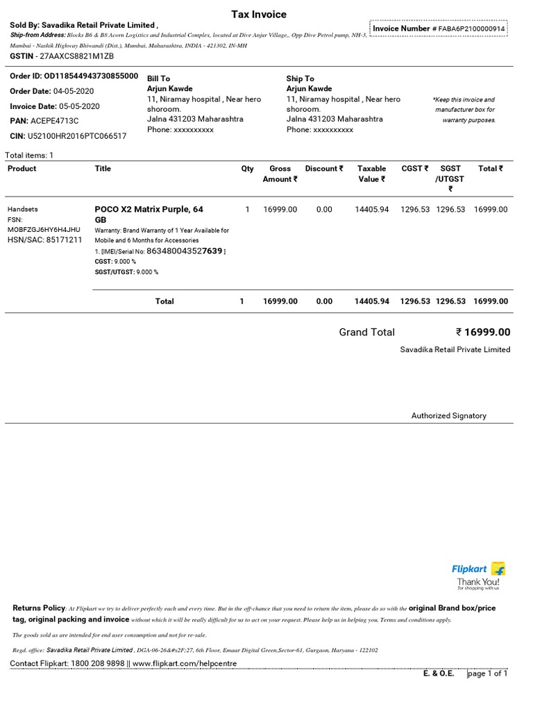 Mobile Bill | PDF | Economies