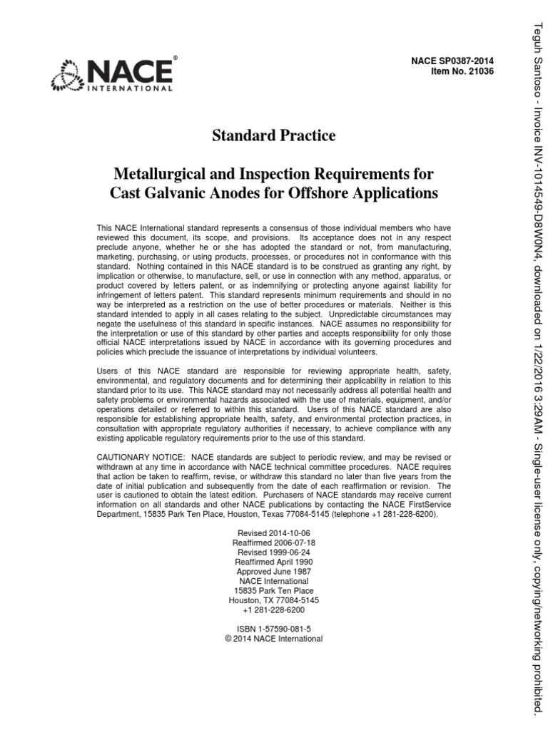 SP0387-2014 Formerly RP0387 Metallurgical and Inspection Requirements ...