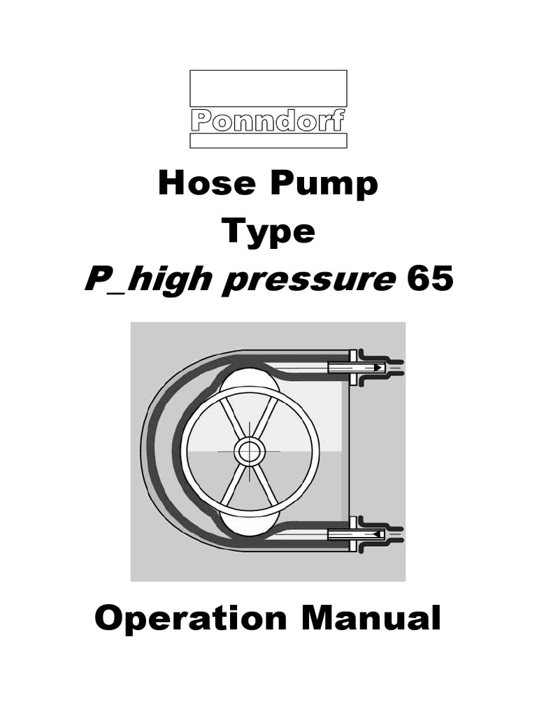 Ponndorf Type P Bomba Rodillos | PDF | Pump | Pipe (Fluid Conveyance)