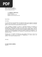 Application Letter SHS | PDF