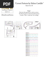 Free Corset Belt Pattern & Tutorial | PDF | Seam (Sewing) | Corset