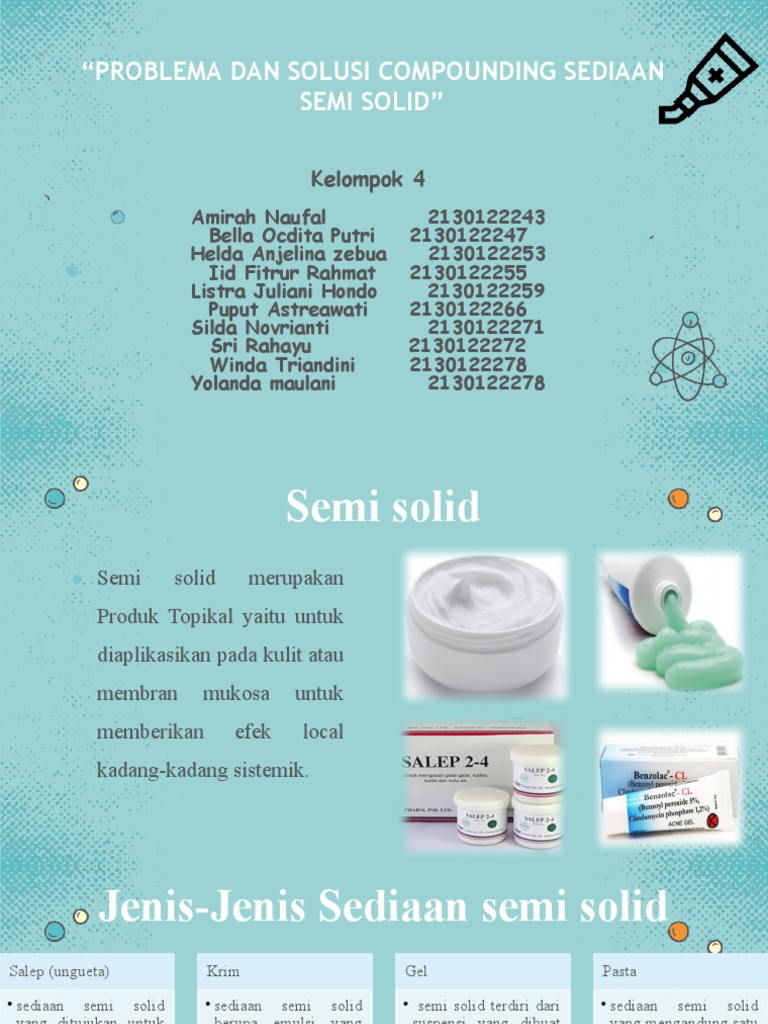 Problema dan Solusi Sediaan Semi Solid | PDF