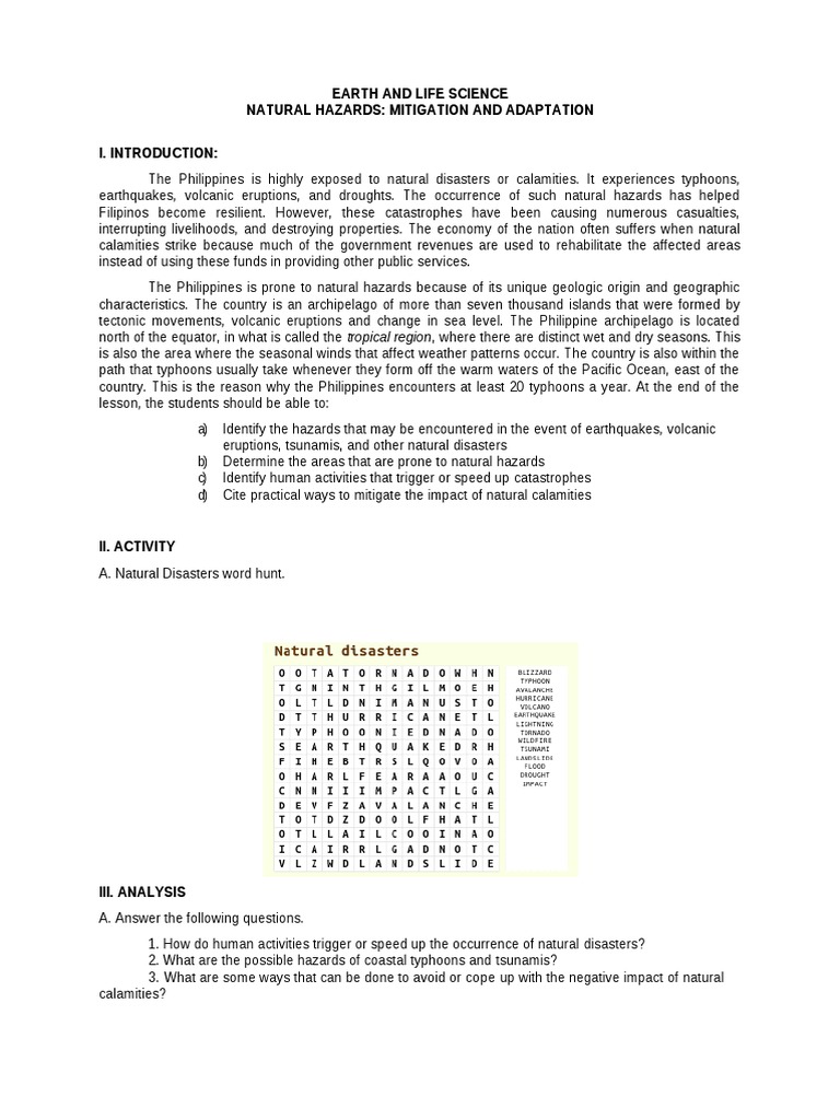 Natural Hazards-Mitigation and Adaptation | PDF | Tropical Cyclones ...