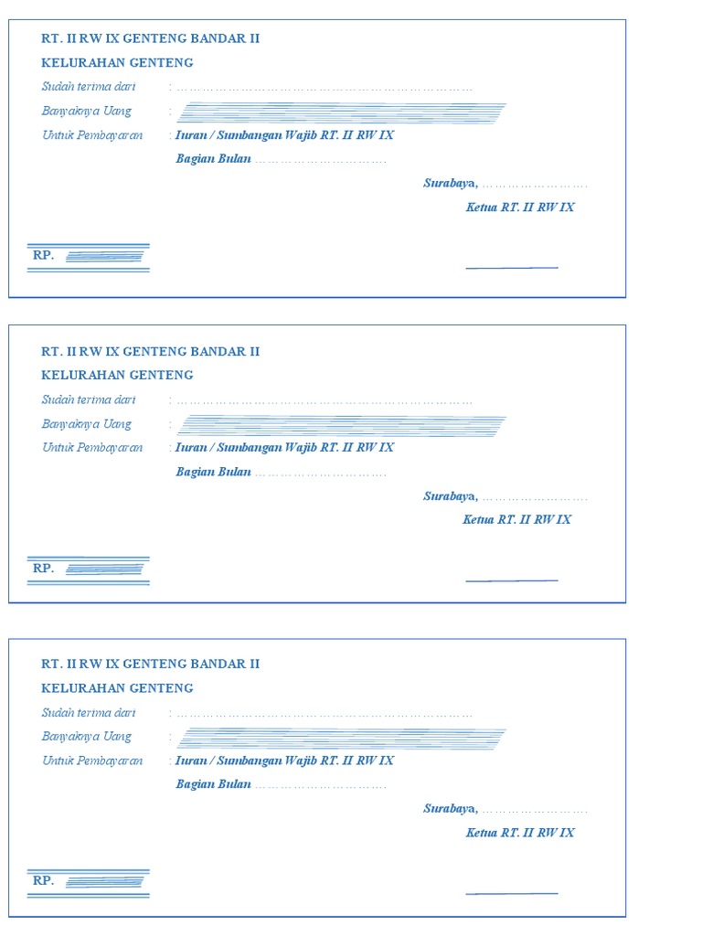 Format Kwitansi | PDF