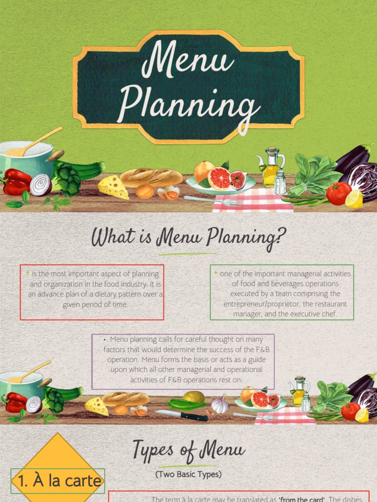 Restaurant Menu Planning Essentials | PDF | Stock (Food) | Blade