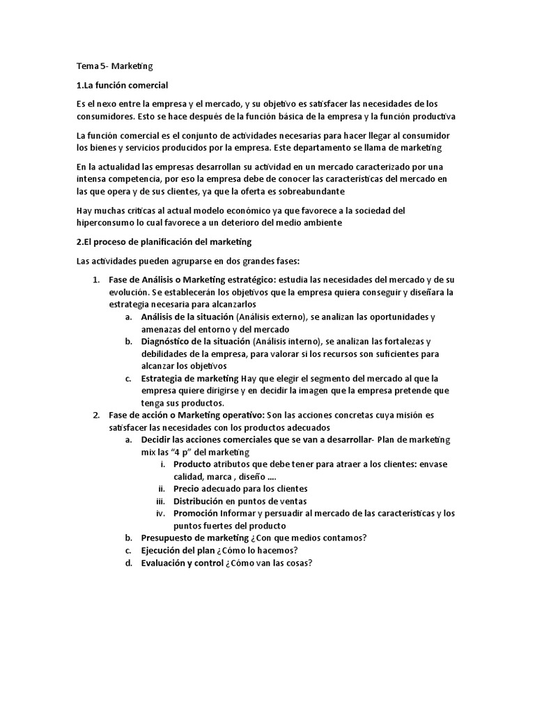 Tema 5.docx Fag | PDF | Marketing | Mercado (economía)