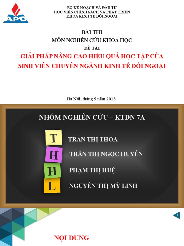 Slide Bái Cáo NCKH | PDF