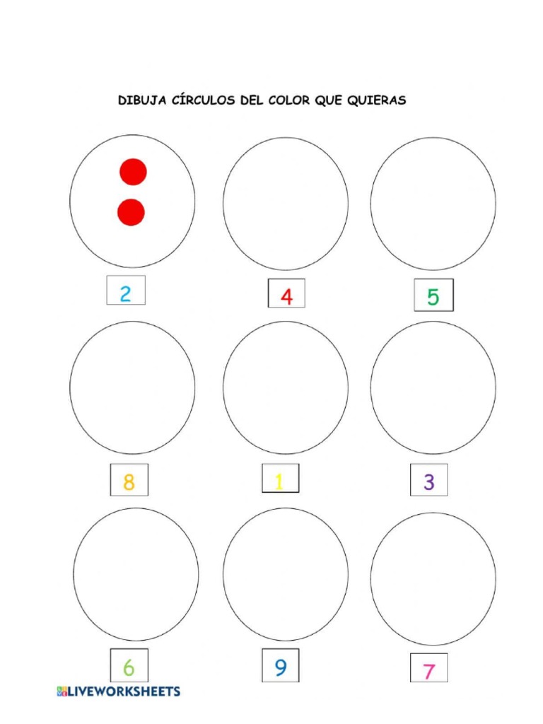 Dibuja Las Cantidades para Representar Los Números | PDF
