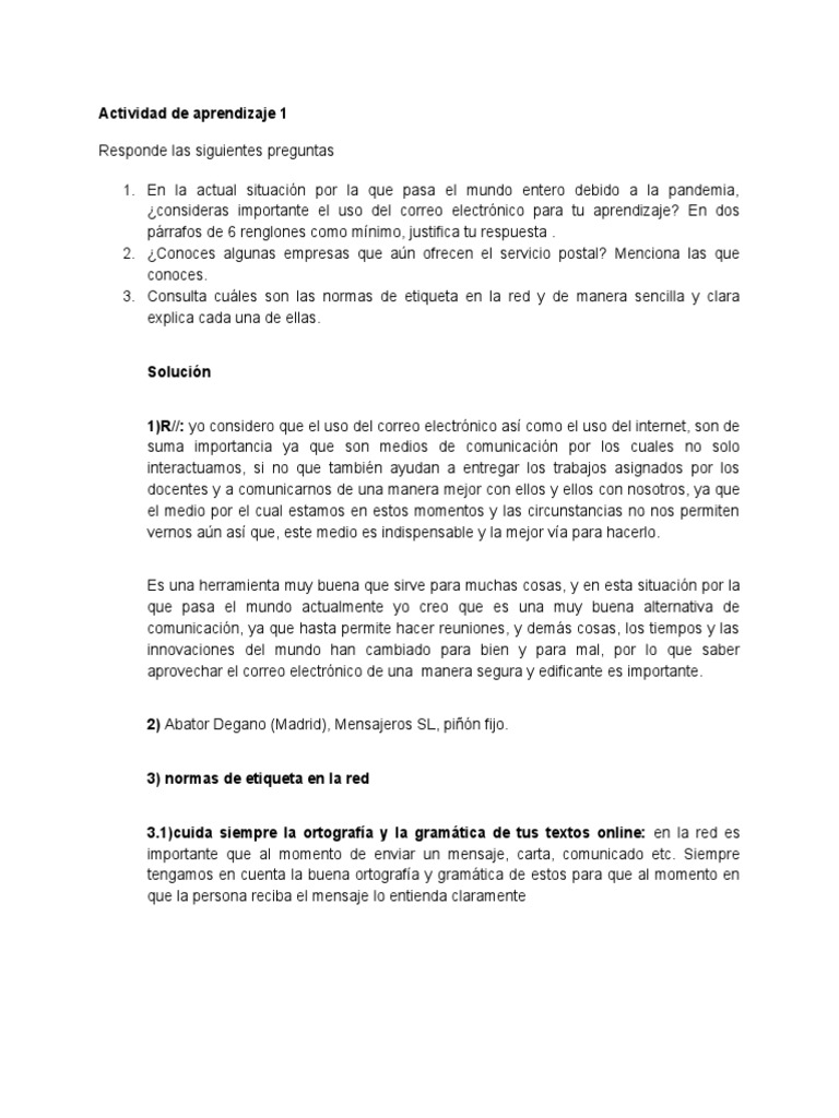 (Template) Actividad 1 | PDF