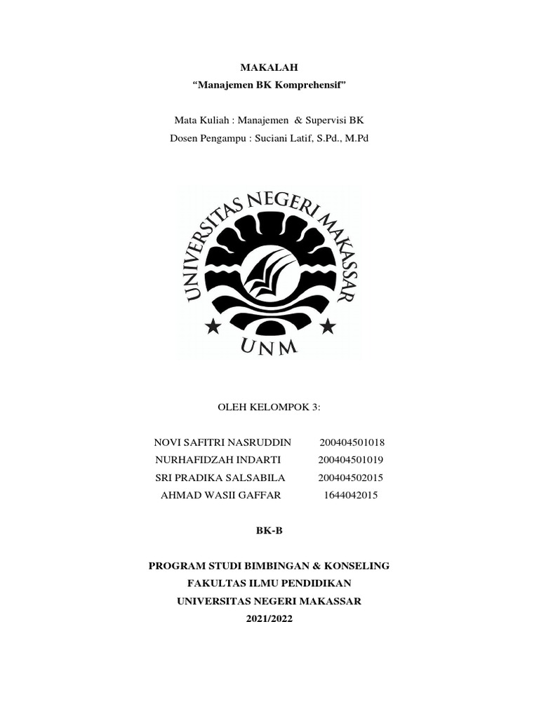 K3. Manajemen BK Komprehensif | PDF