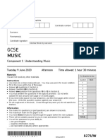 CSEC 2021 Music Past Paper | PDF