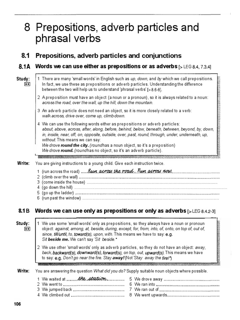113-127 Prepositions+Phrasal Verbs | PDF | Preposition And Postposition ...
