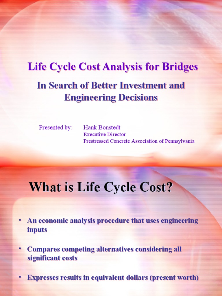 Life Cycle Cost Analysis | PDF | Cost–Benefit Analysis | Structural Steel