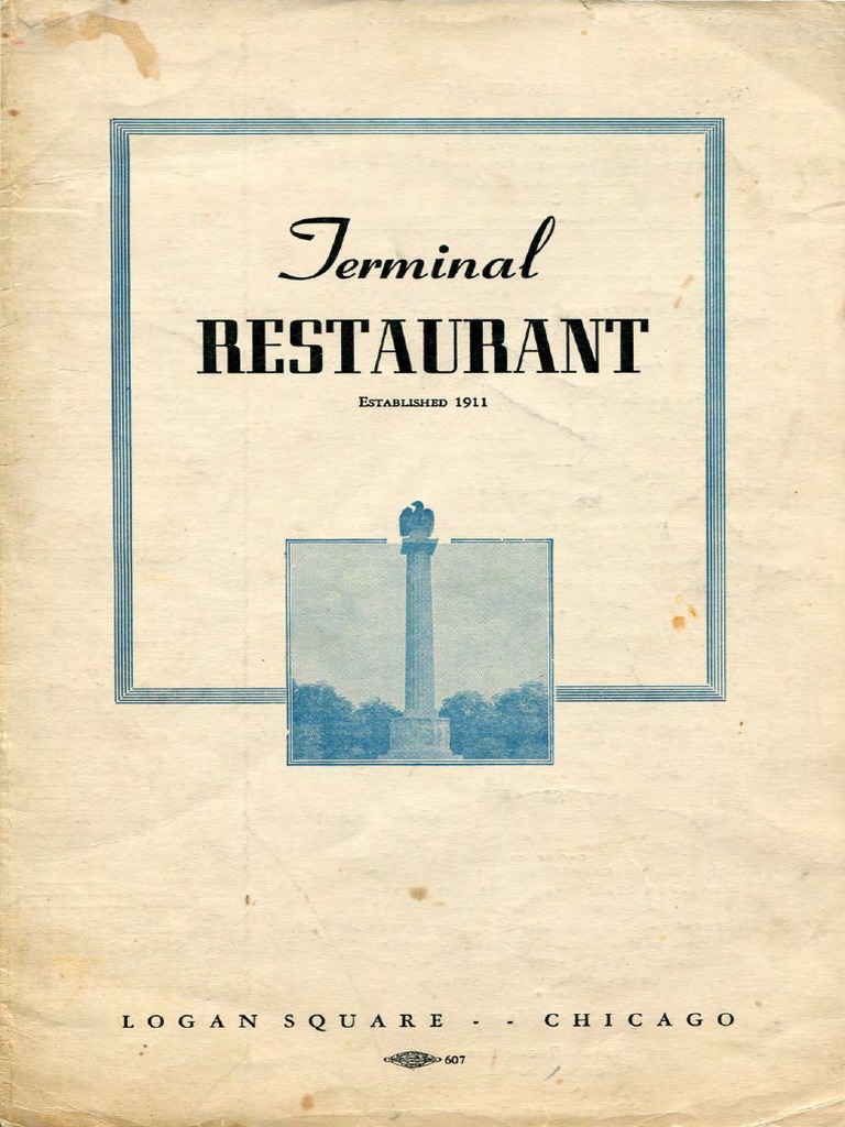 Terminal Restaurant Menu | PDF | Bacon | Salad