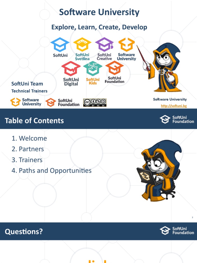 SoftUni and Partners | PDF | Web Application | Programmer