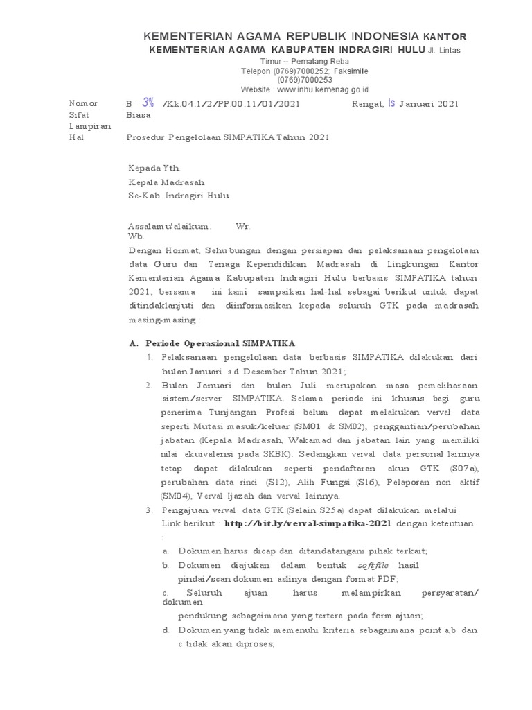 01-03-21 Prosedur-Pengelolaan-Simpatika-2021 | PDF