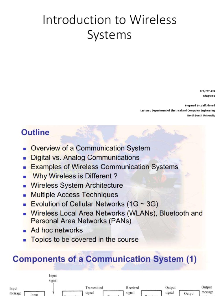 Introduction To Wireless Systems | PDF