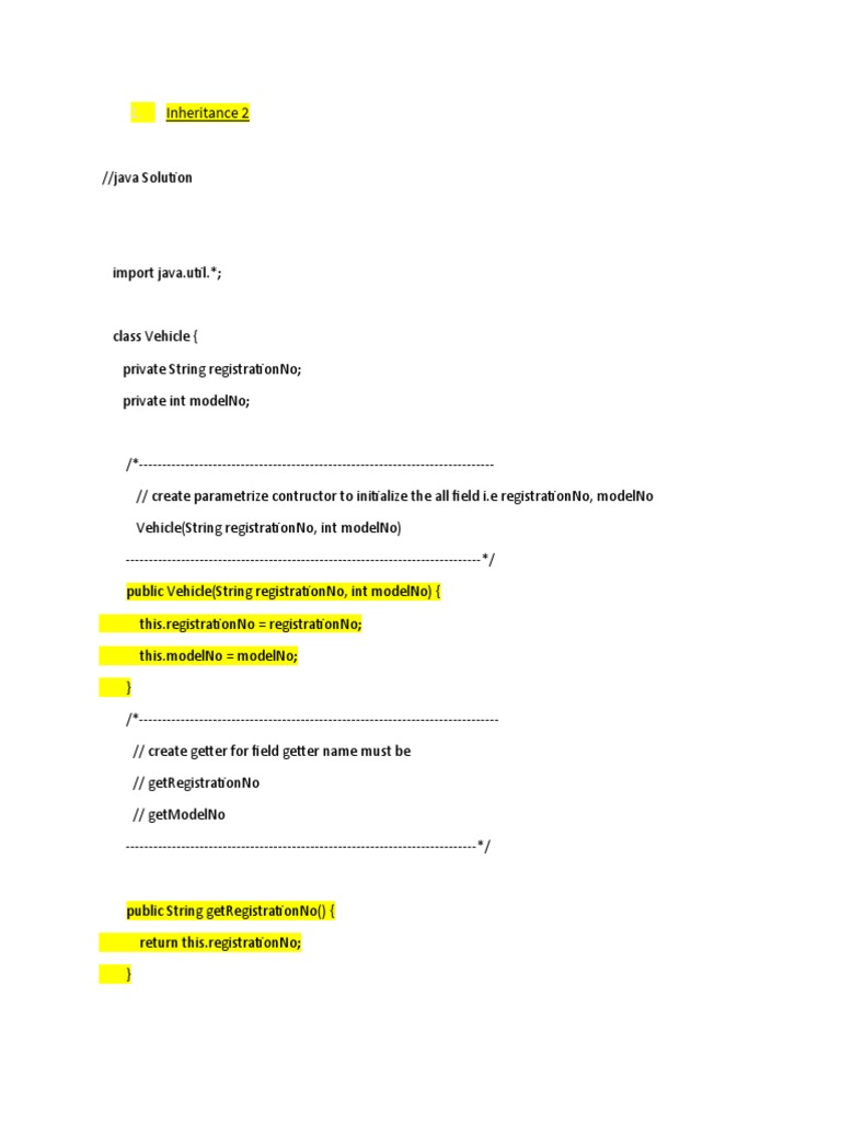 Java Solution Pdf Programming Constructor Object Oriented Programming