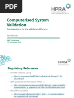 CSV Interview Prep for Pharma Pros | PDF | Verification And Validation | Regulatory Compliance