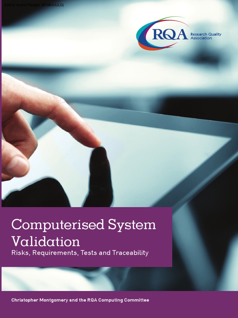 CSV Risks Requirements Tests and Traceability | PDF | Verification And ...