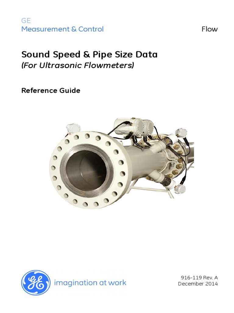 Sound Speed & Pipe Size Data: (For Ultrasonic Flowmeters) | PDF | Flow ...
