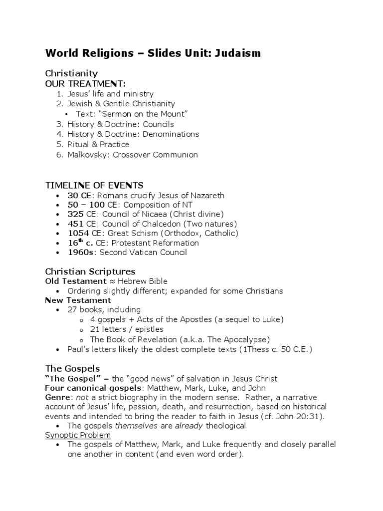 World Religions-Christianity Slides | PDF | Jesus | Arianism