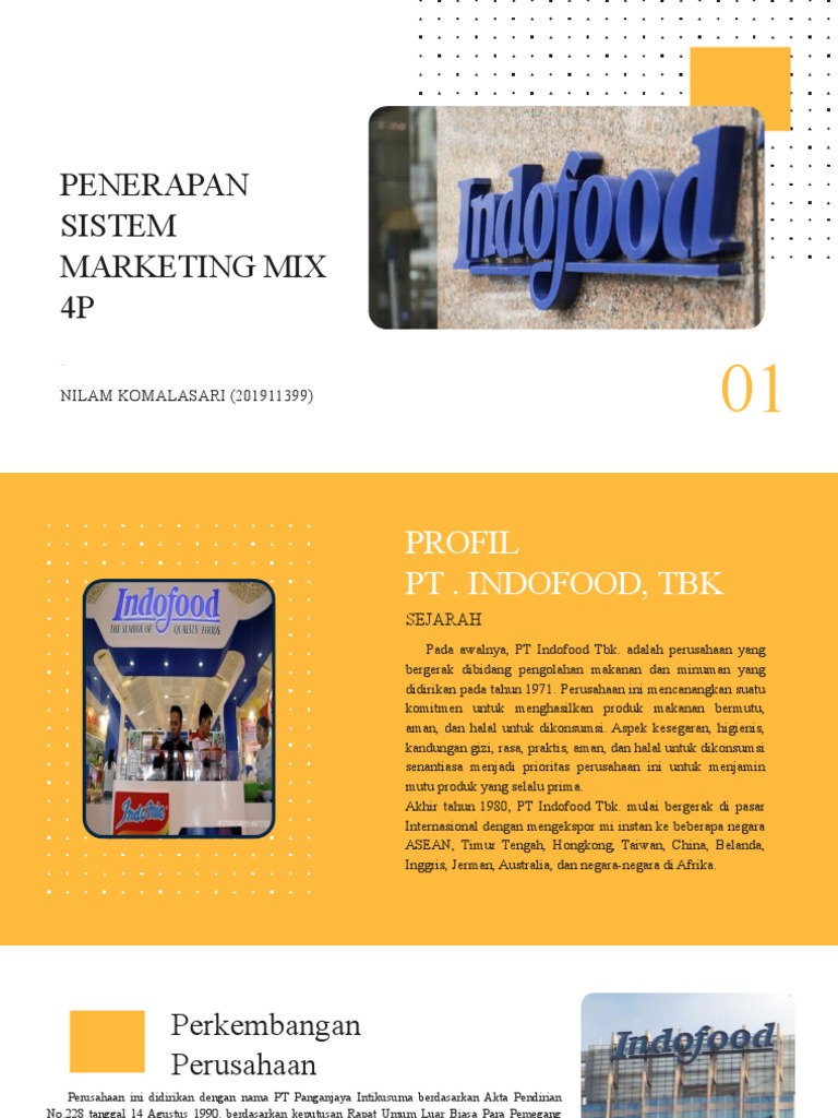Strategi Marketing Mix 4P Indofood | PDF | Karier & Perkembangan | Bisnis
