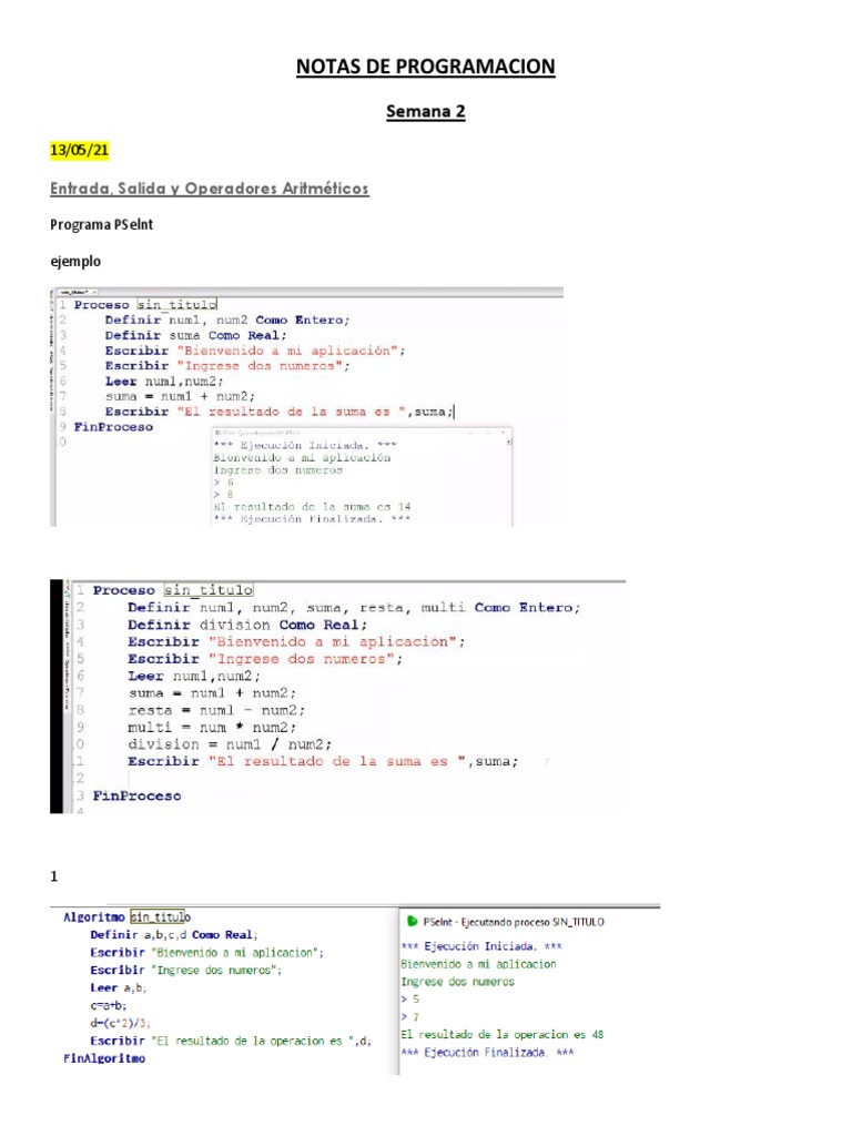 Notas de Programación en Python | PDF | Python (lenguaje de programación) | Algoritmos