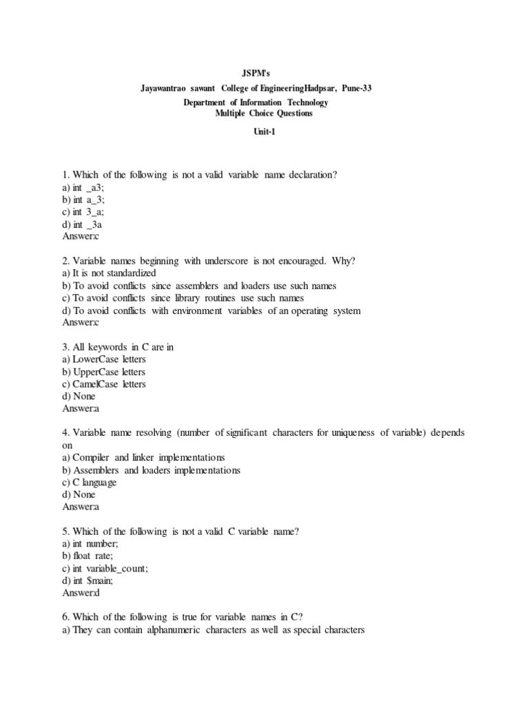 JSPM'S Jayawantrao Sawant College of Engineeringhadpsar, Pune-33 ...