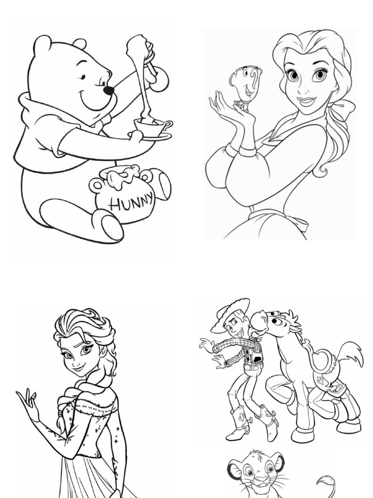 Libro para Colorear Disney | PDF