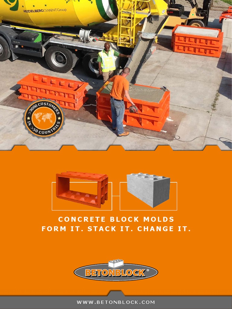 Concrete Block Molds Form It. Stack It. Change It.: Custome | PDF ...