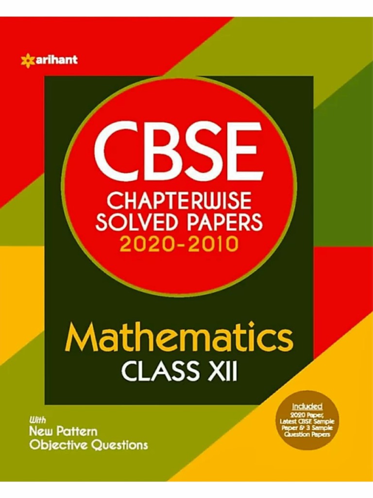 Matrices Determinants Arihant CBSE CHAPTERWISE | PDF