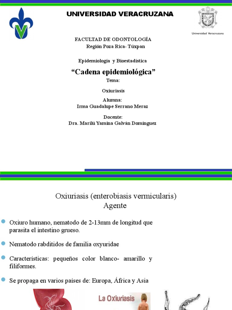 Cadena Epidemiologica - Oxiuriasis 9 | PDF | Medicina | Microbiología