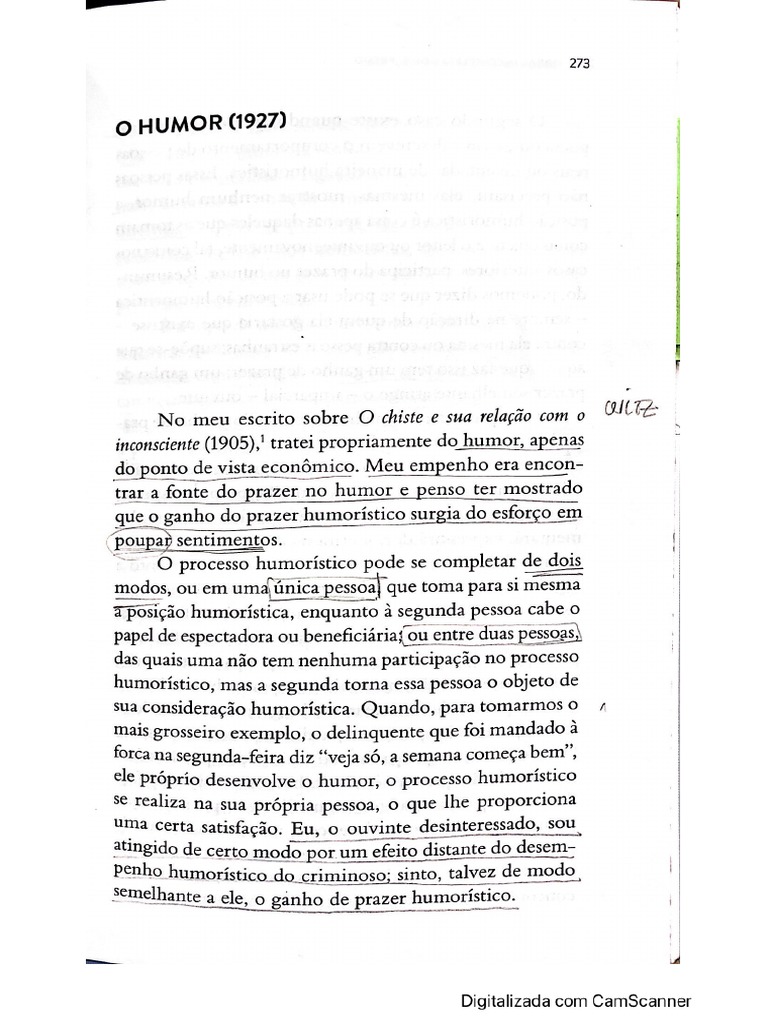 FREUD, O Humor, 1927 | PDF