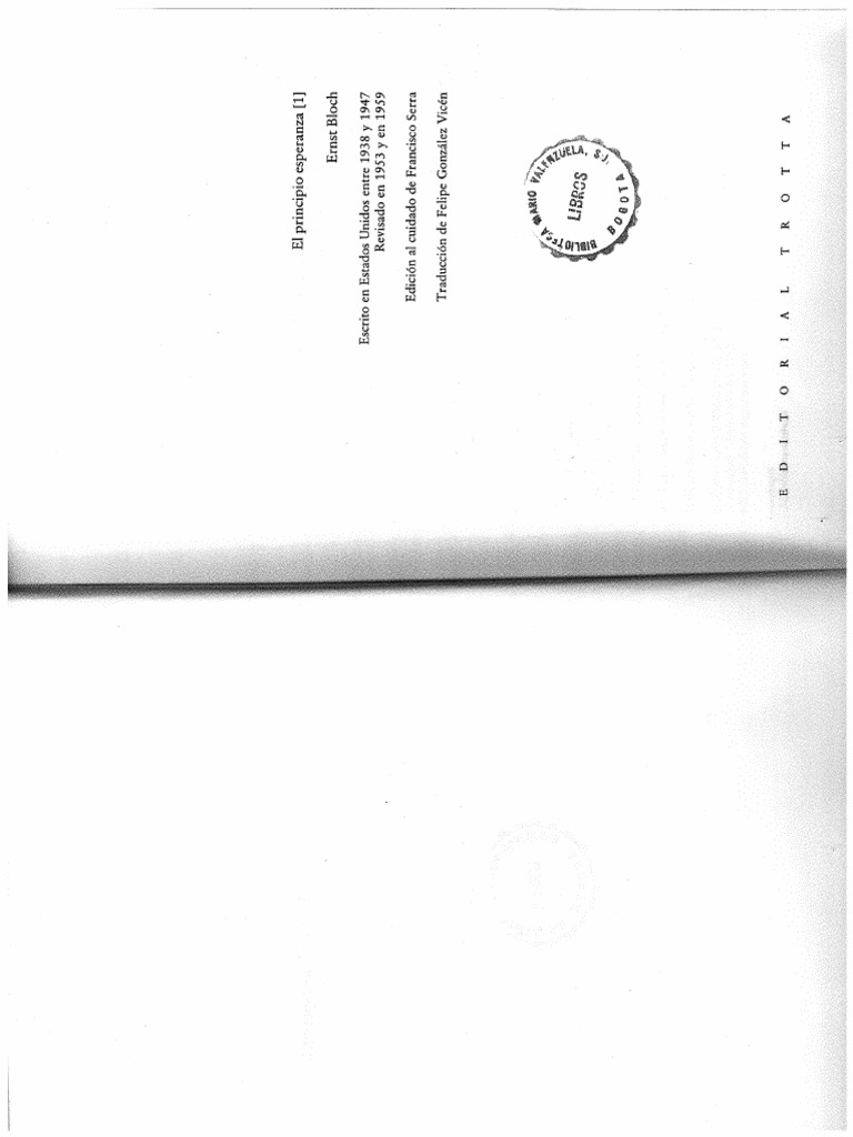 Ernest Bloch. El Principio Esperanza | PDF Ernest Bloch. El Principio Esperanza | PDF
