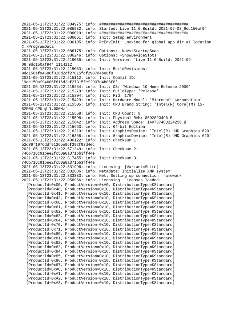 Log | PDF | Computing | X86 Architecture
