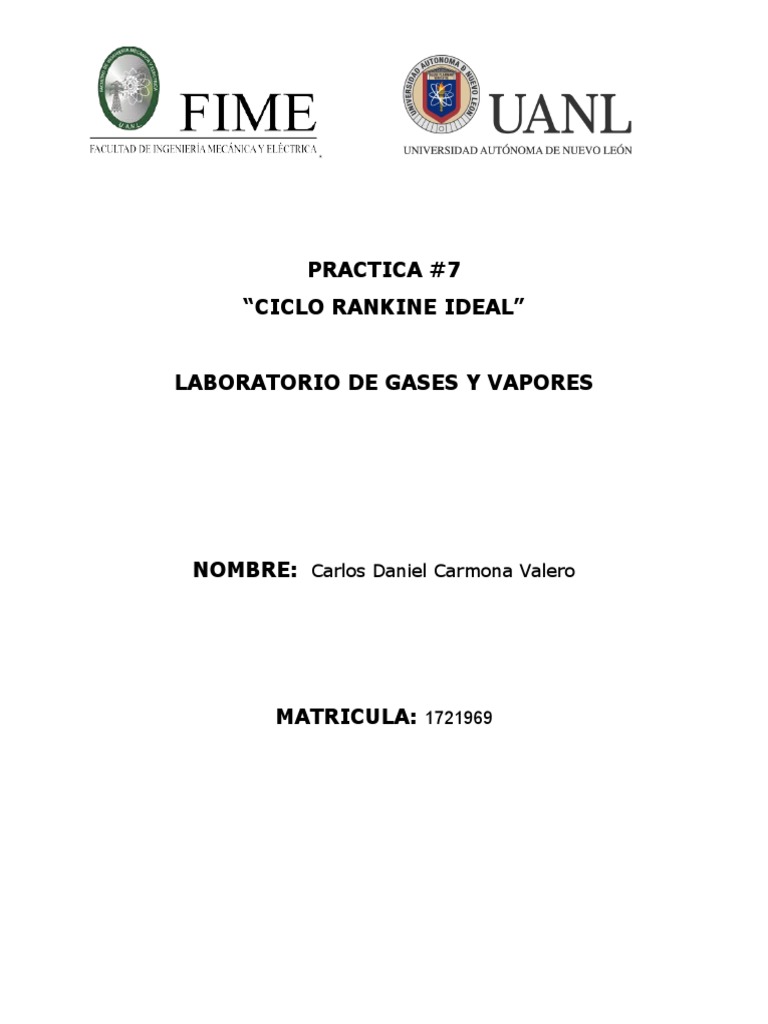 Practica 7 Gases y Vapores | PDF | Tecnología