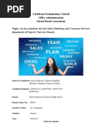 2019 Csec Oa Sba | PDF | Supply Chain | Inventory