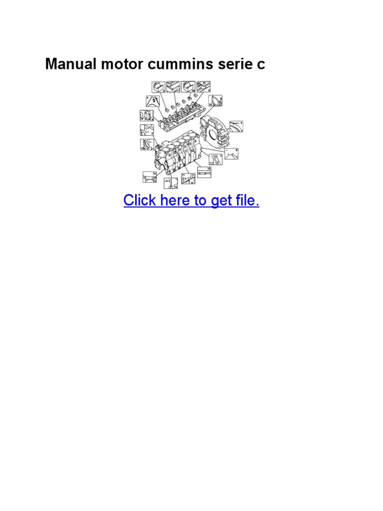 Manual Motor Cummins Serie C | PDF | Tecnologia de motores | Veículo ...