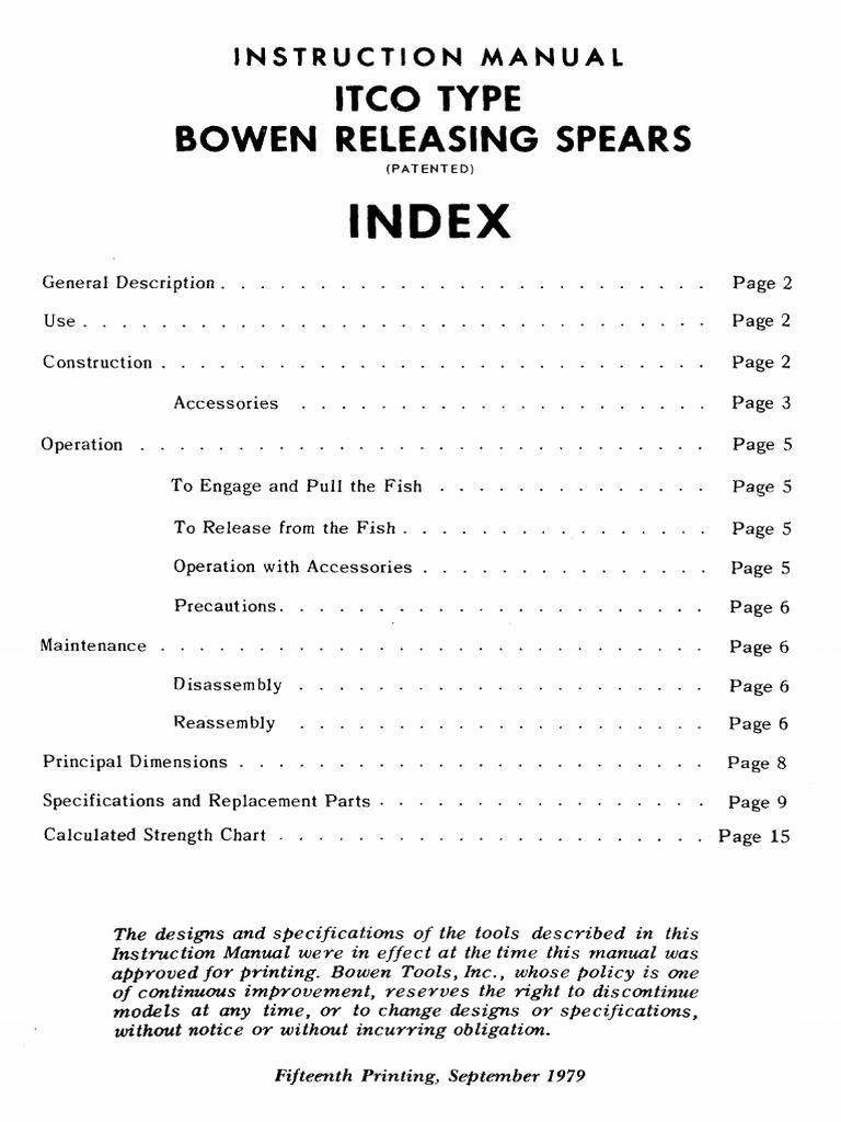Itco Type Spear | PDF