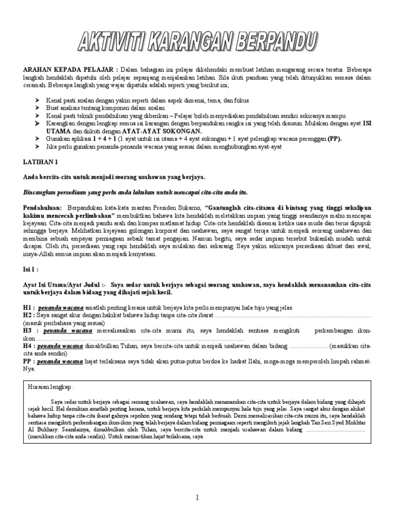 Persediaan Menjadi Usahawan Berjaya | PDF