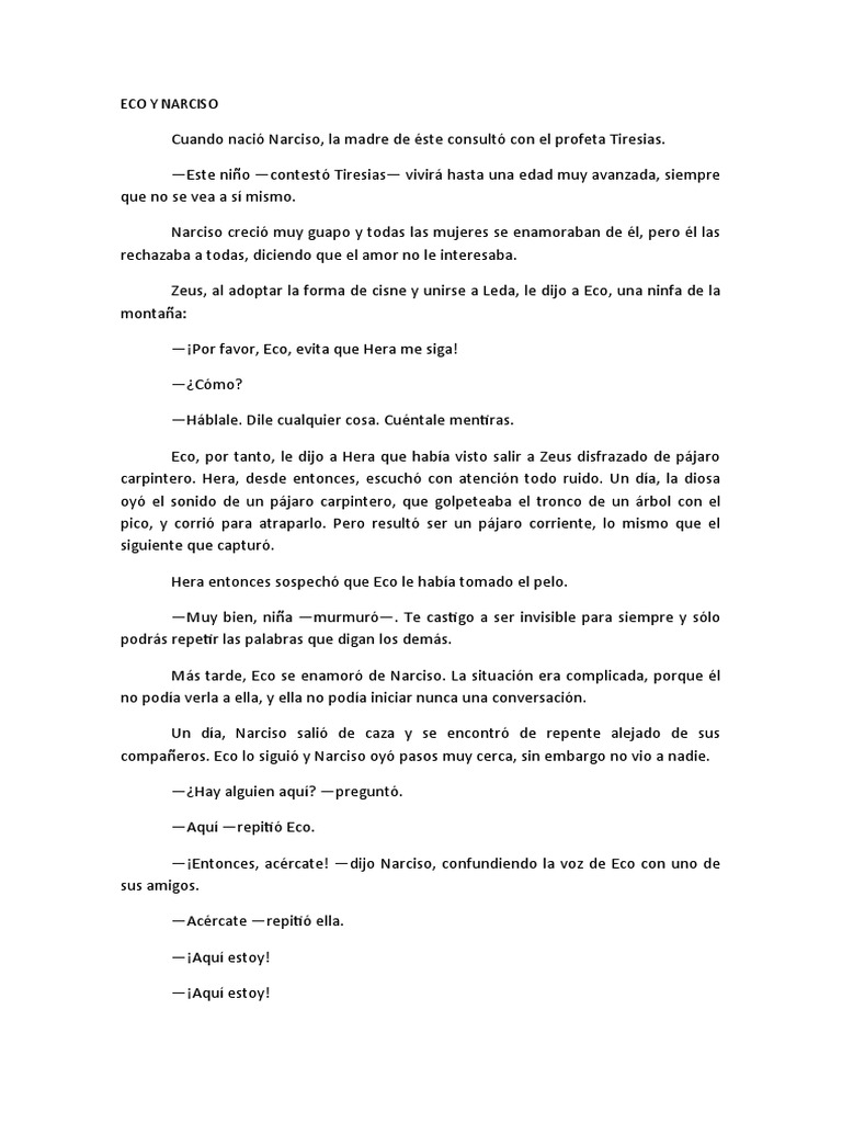 Eco y Narciso | PDF