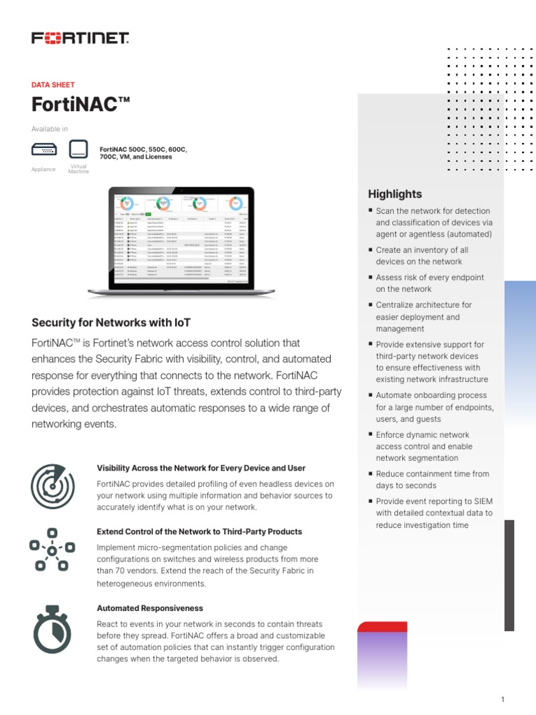 Fortinac Presentation | PDF | Computer Network | Internet Of Things