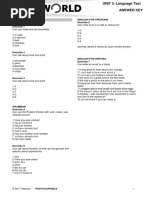 EC - A2 - Tests - Unit 6 Answer Key and Script PDF | PDF